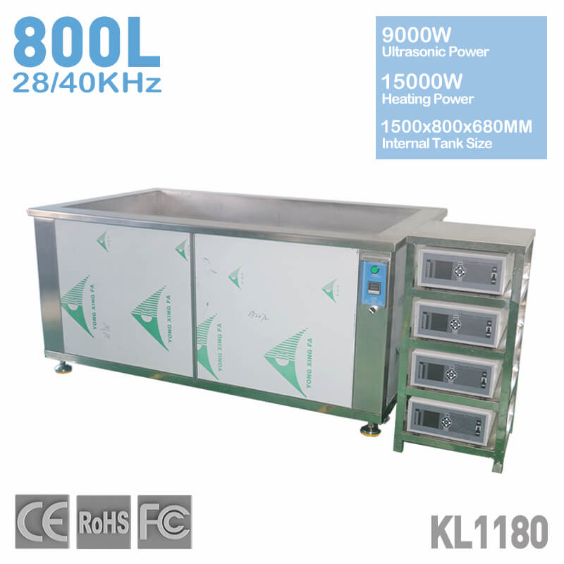 Custom 800L Extra Large Tank Industrial Ultrasonic Cleaner - Anonkia